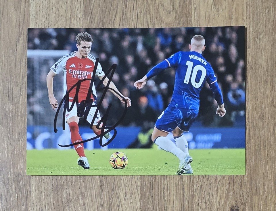 Arsenal 6"x4" Chelsea Photograph Personally Hand Signed By Martin ...