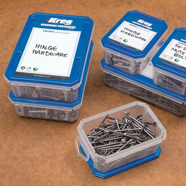 Kreg Kss-l Large Hardware Tool Storage Containers Boxes Screw ...