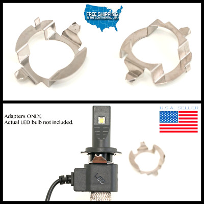 H7 LED Bulb Holder clip Adapter Mercedes E-class 2003-2009 W211 E340 E ...