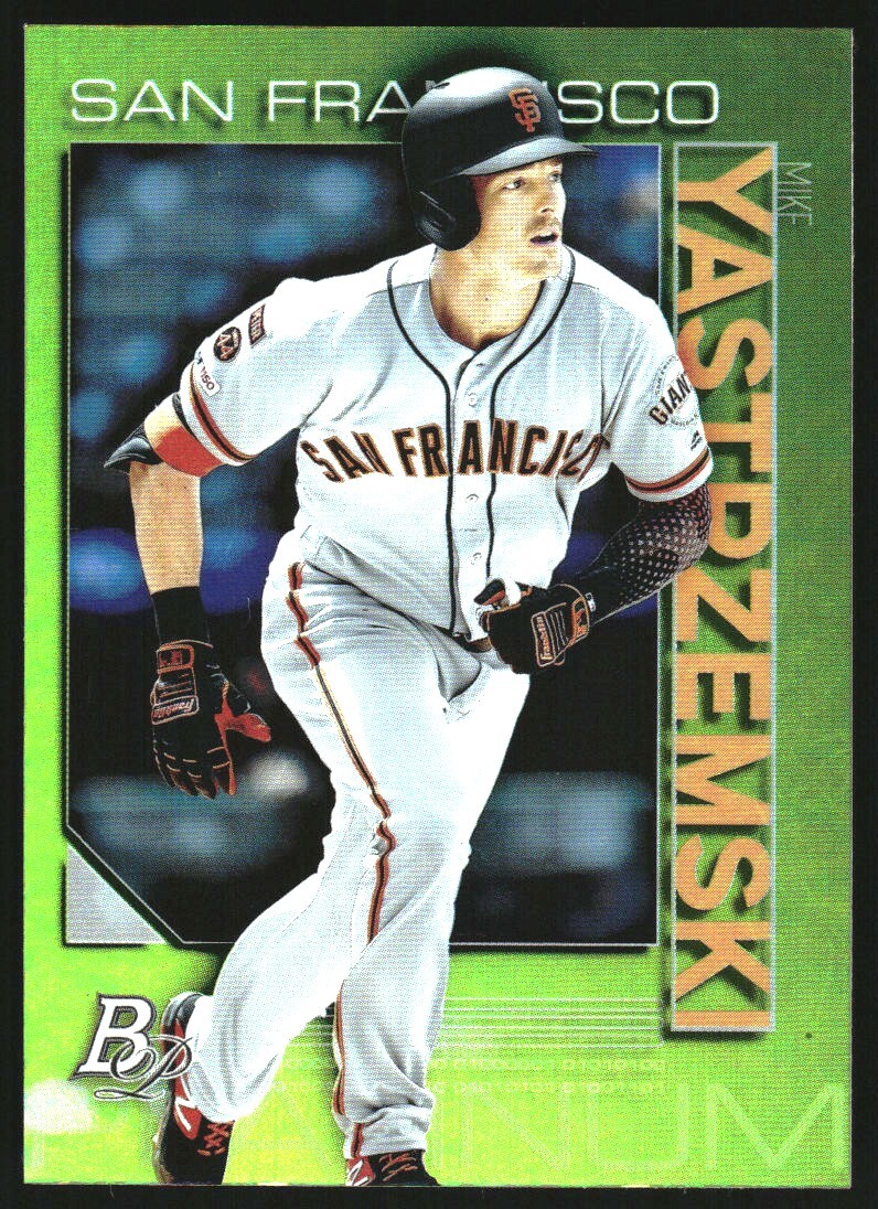 2020 Bowman Platinum - Chartreuse #92 Mike Yastrzemski for sale online ...