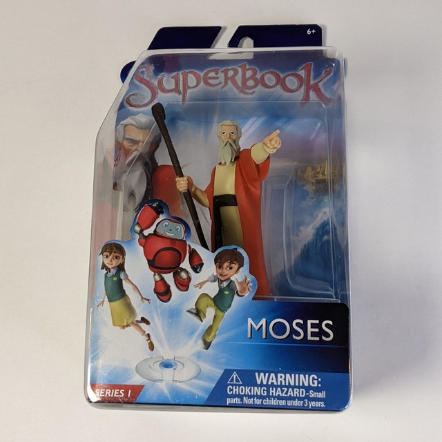 Superbook Moses Series 1 Action Figure Toy Bible Adventure CBN for sale ...