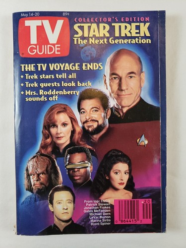 TV Guide May 14 - 20, 1994 ST:TNG The TV Voyage Ends Trek stars tell ...