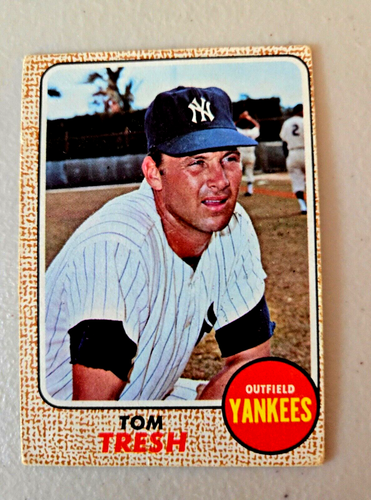 Lot of 9 1968 Topps NY YANKEES baseball vintage cards FRITZ PETERSON ...