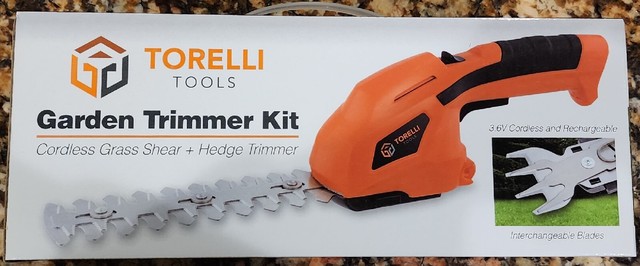 Torelli Tools Cordless Garden Grass Shear/Hedge Trimmer 3.6V Wall ...