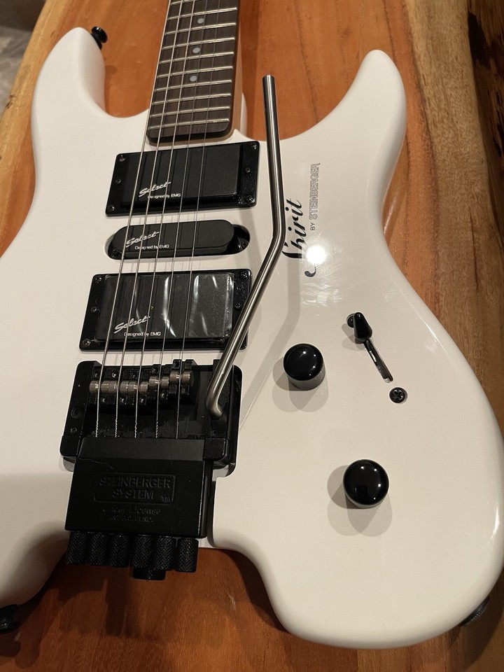 Electric Guitar Spirit By Steinberger GU-Deluxe White Made in 1991 | eBay