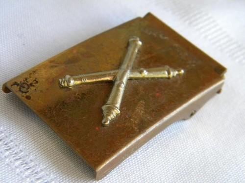 Vtg Belt Buckle US ARMY~US GI~FIELD ARTILLERY~Solid Brass~Crossed ...