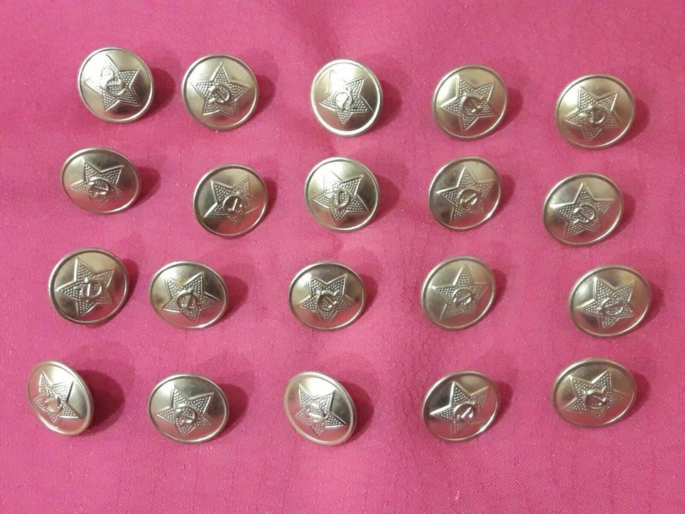 Soviet Union Collection Military Buttons Coat Jacket Original Imperial ...