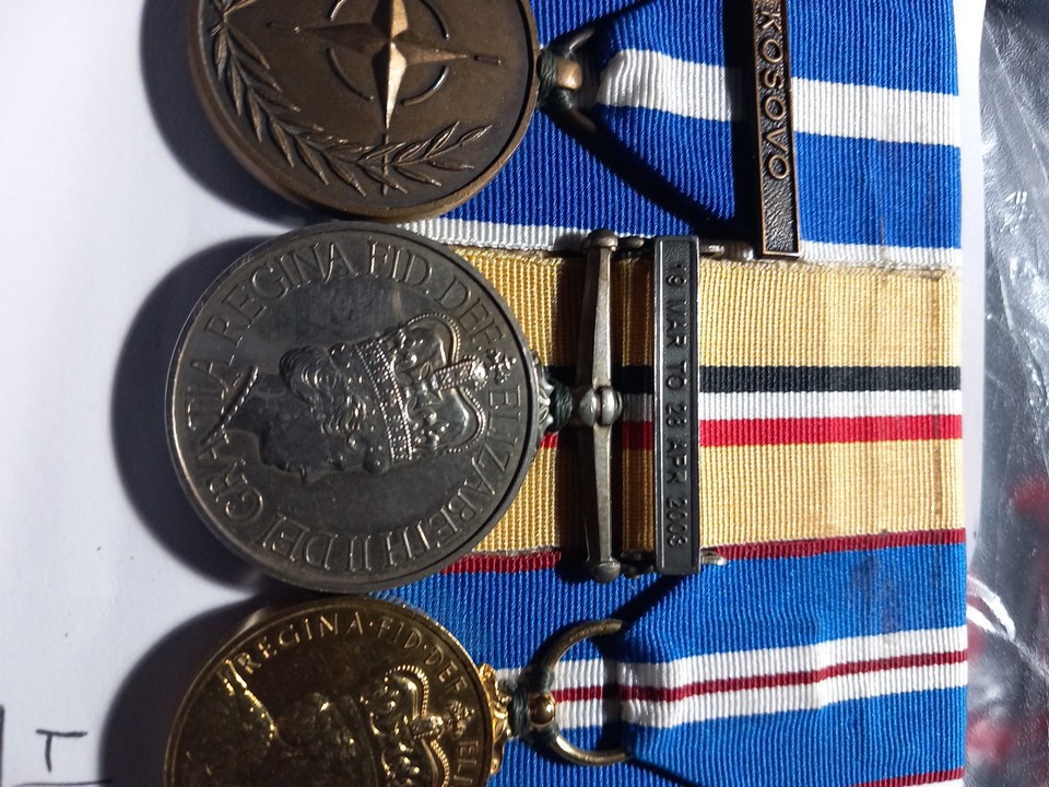 IRAQ,NATO,AND QUEEN'S GOLDEN JUBILEE MEDAL GROUP COURT MOUNTED.FULL ...