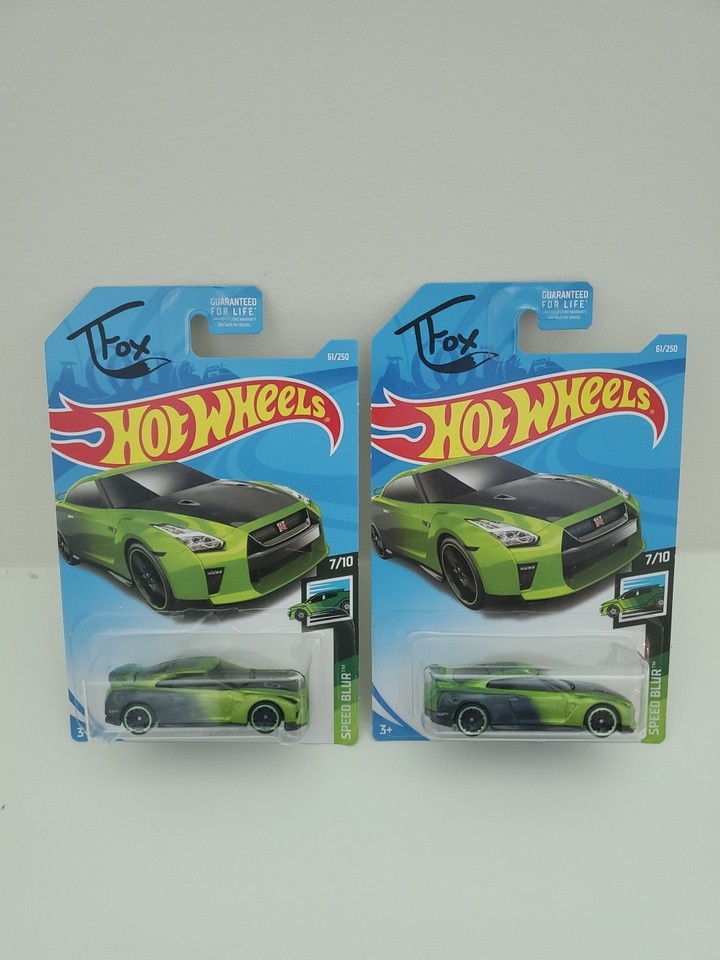 Hot Wheels Lot of (12) Speed Blur 7/10 Tanner Fox '17 Nissan GT-R R35 ...