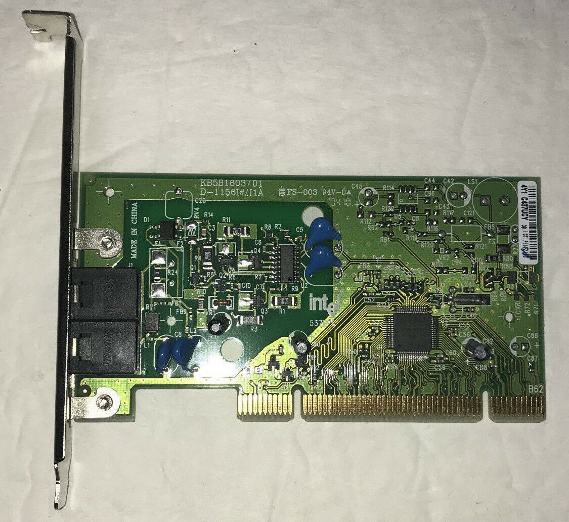 Dell 56k PCI Fax Modem Card D-11561#/I1A Intel 537EPG CN-0X2749 Works ...
