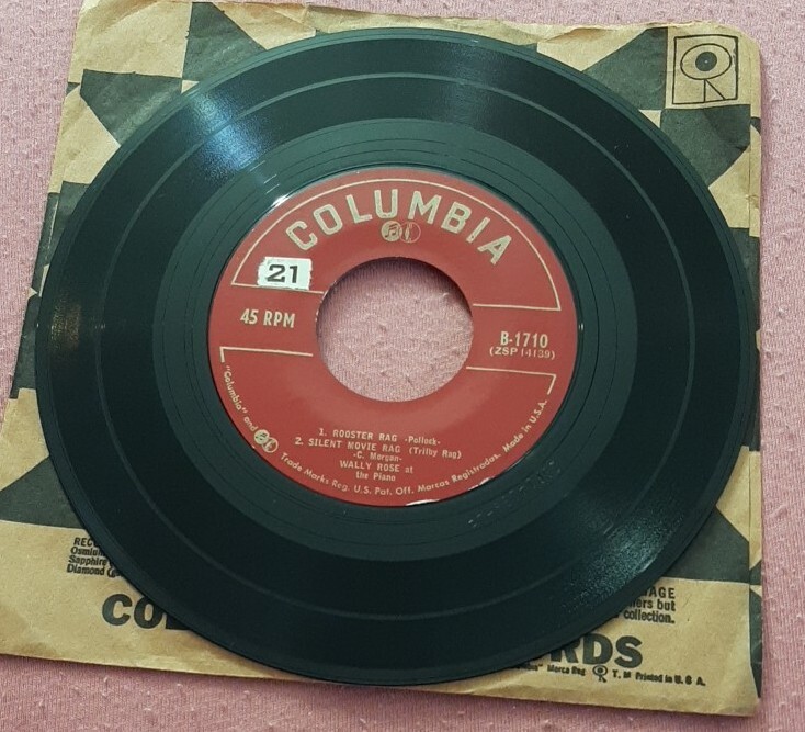 Wally Rose 45 EP Ragtime Piano Masterpieces Columbia B-1710 vg | eBay