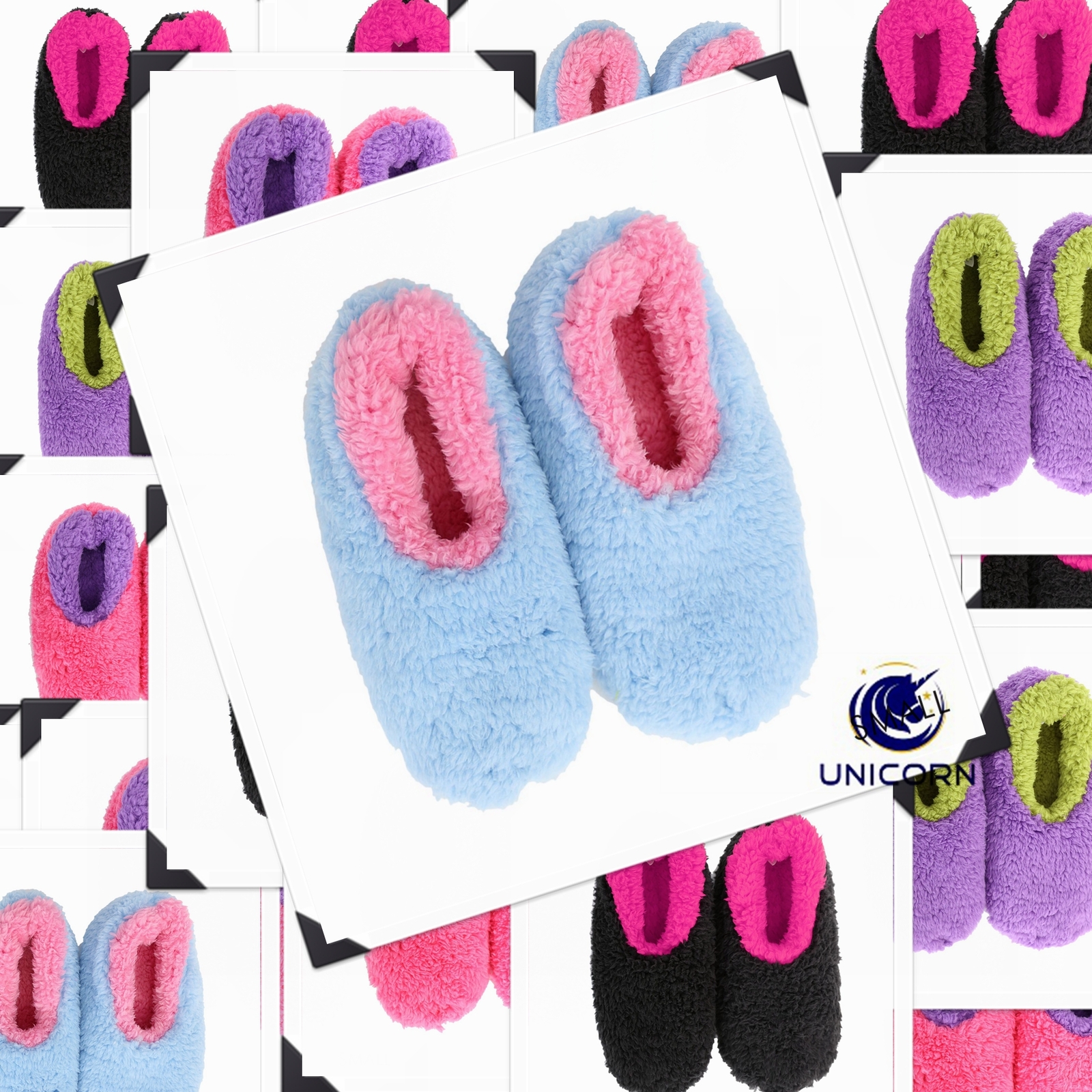 SLUMBIES UNISEX - Fun with Fur Non-Slip Soft Slippers | eBay Australia