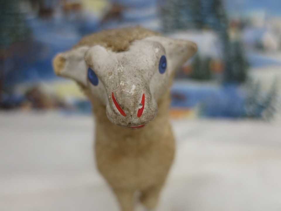 Vintage Wooly Putz Germany Sheep Large 5" tall ( 1542) | eBay