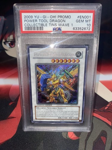 PSA 10 Gem Mint - Power Tool Dragon CT06-EN001 Limited Edition Secret ...