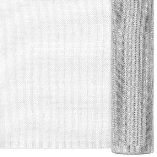 WALPLUS Silver Aluminium Mesh Screen Roll 112 x 500 cm Insect Vent ...