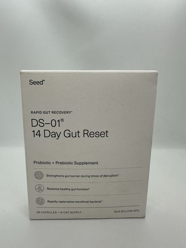 Seed Ds-01 Rapid Gut Recovery 14 Day Gut Reset 28 Caps 53.6 Billion AFU ...