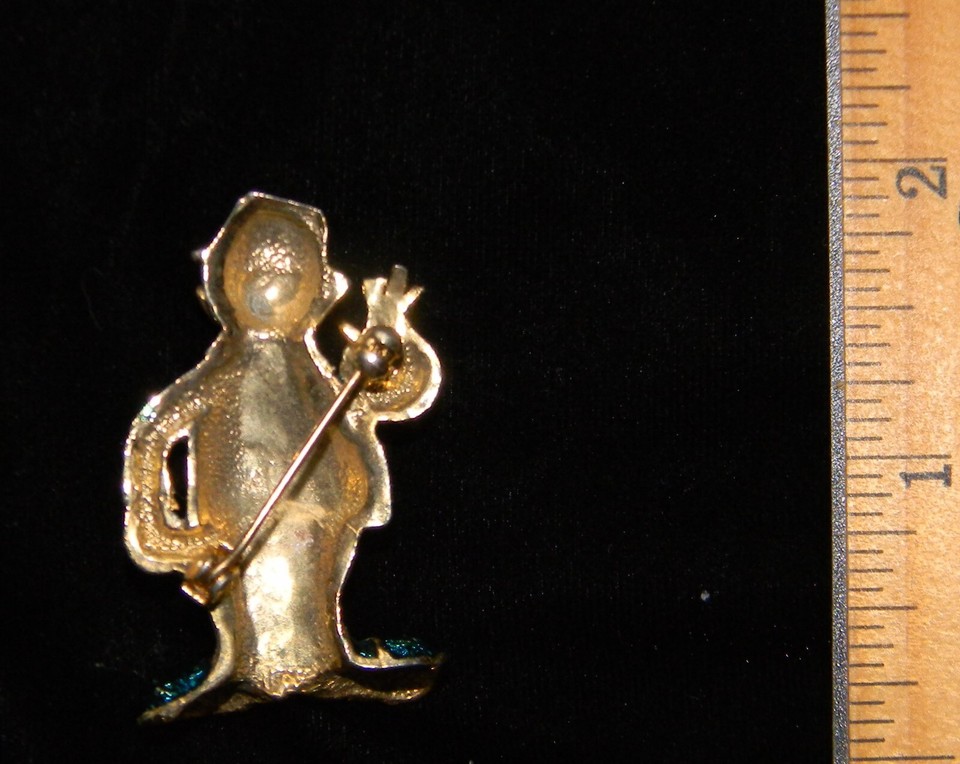 Vintage Broach / Pin - Enameled Metal Hobo Clown - 29 | eBay