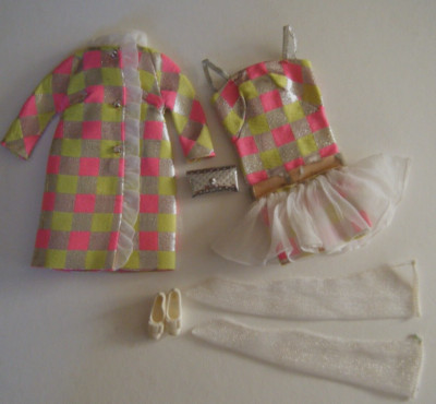 Vintage Barbie Mod Sparkle Squares Outfit #1814 | eBay