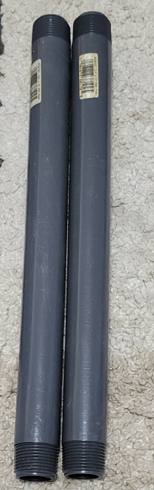 (2 pack) Orbit 3/4" MNPT X 12" Length PVC Sprinkler Riser Pipe ...