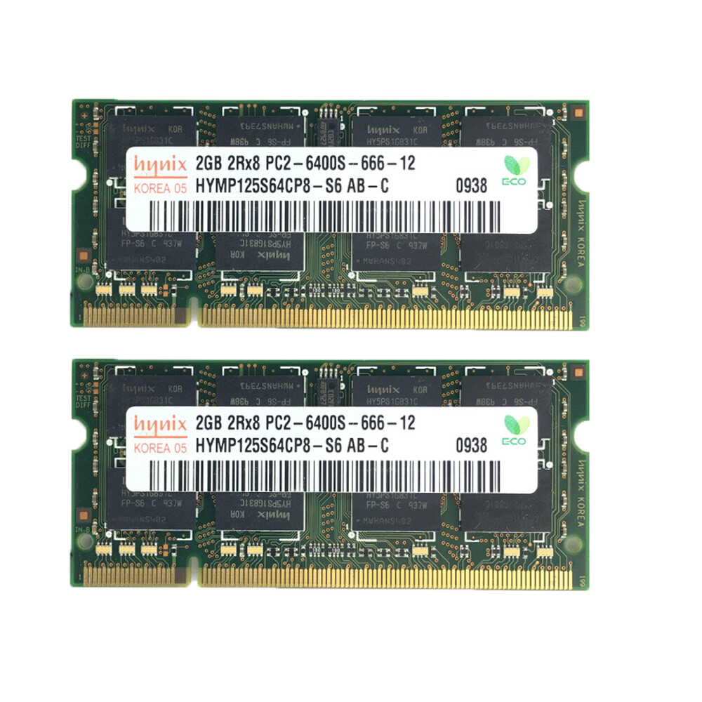 4GB 2X 2GB MacBook Mid 2009 Early 2008 A1181 MC240LL/A MB323LL/A DDR2 ...