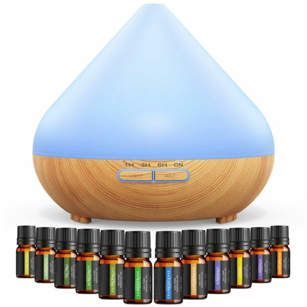 Anjou AJ-PCN079 Aromatherapy Essential Oil Diffuser Gift Set - Set of ...