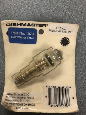 Dishmaster 1078 Cold Water Valve Assembly New Free Shipping | eBay