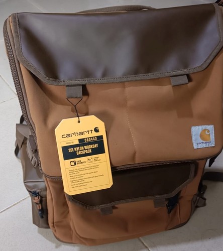 Carhartt 35L Nylon Workday Backpack - Color: Brown, NWT | eBay