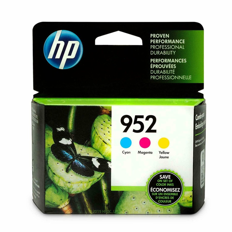 HP 952 Cyan, Magenta and Yellow Ink Cartridges 889894824646 | eBay