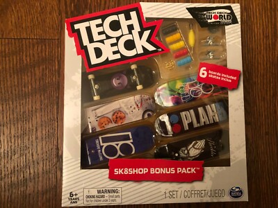 Tech Deck 6 Pack SK8SHOP Bonus Pack Limited World Edition Series NEW ...