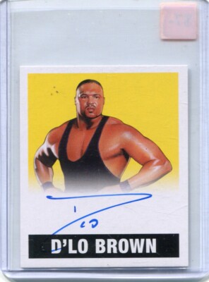 2017 Leaf Originals Wrestling - D'LO BROWN - Yellow Autograph SP - WWE ...