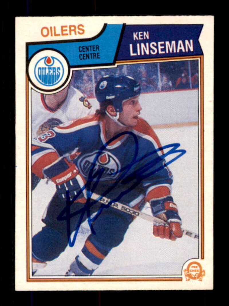 1983-84 O-Pee-Chee #36 Ken Linseman AUTOGRAPHED!!! Oilers 541967 | eBay