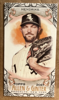 Liam Hendriks 2021 Topps Allen & Ginter Mini Black #187 Chicago White ...