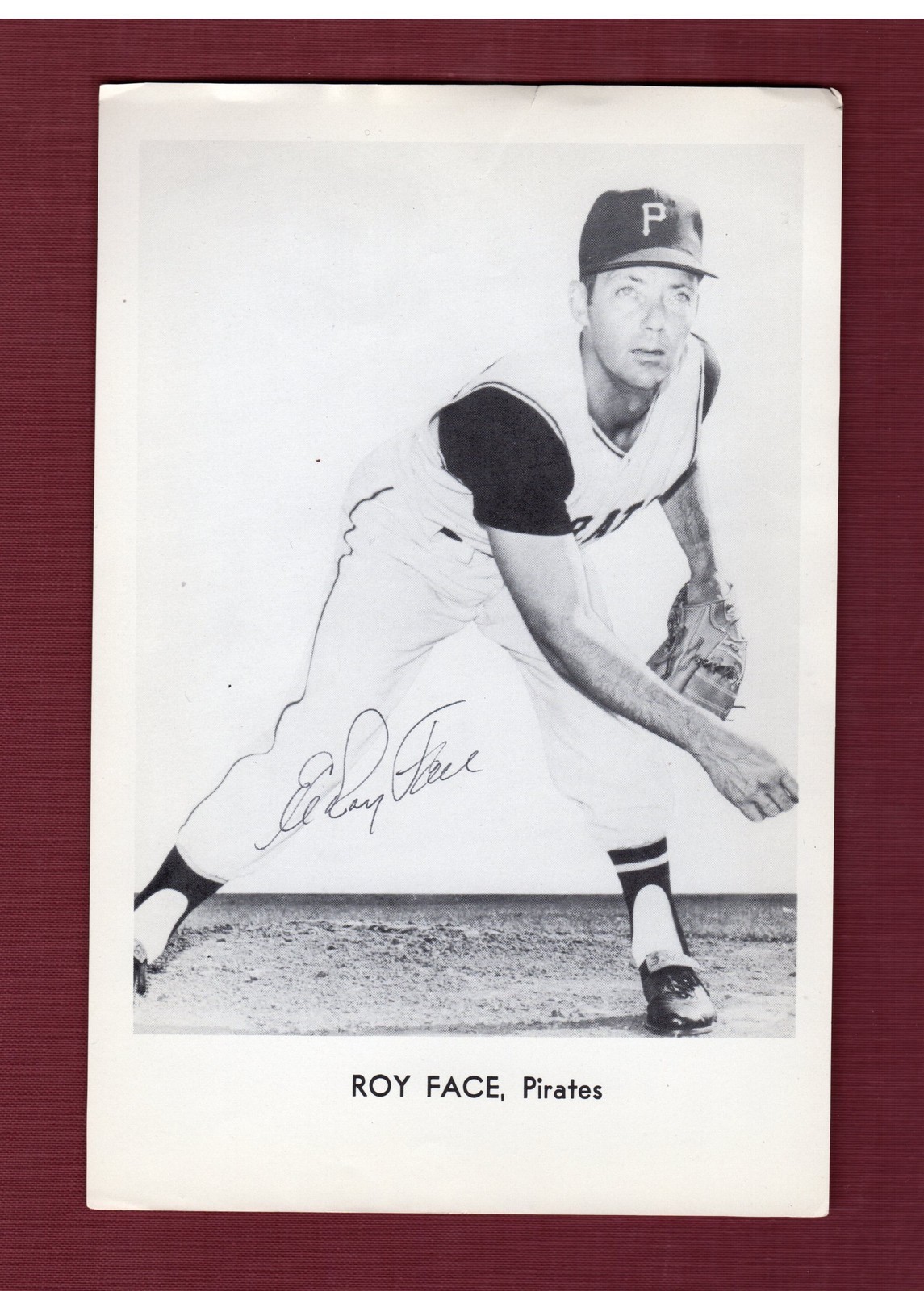 ELROY FACE, 1962? Pittsburgh Pirates | 4-3/4"x 7-1/4" photo? AUTOGRAPH ...