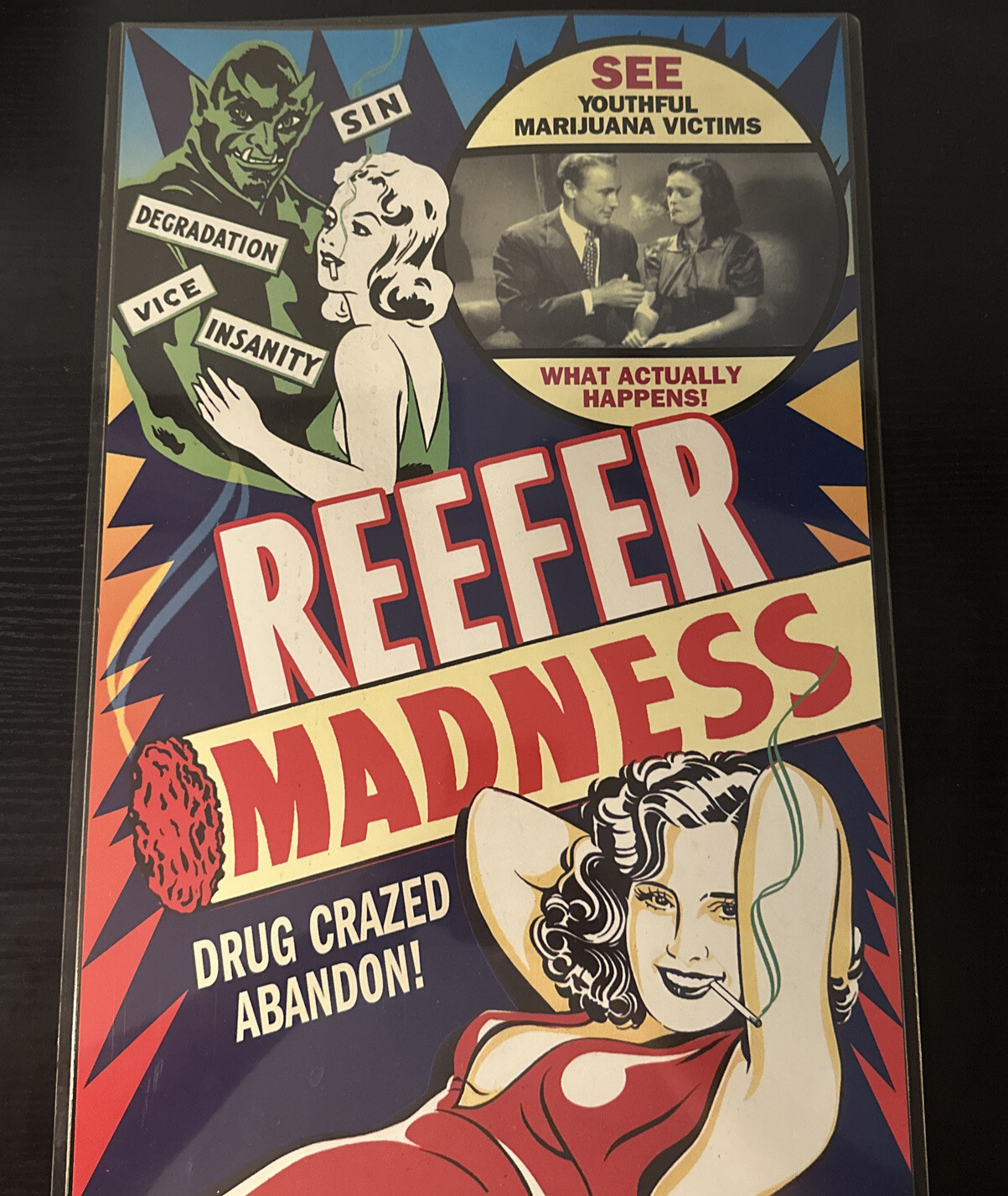 Reefer Madness Movie Poster Alpha Video 2004 Vintage Poster Marijuana ...