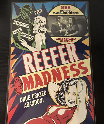 Reefer Madness Movie Poster Alpha Video 2004 Vintage Poster Marijuana Propaganda | eBay