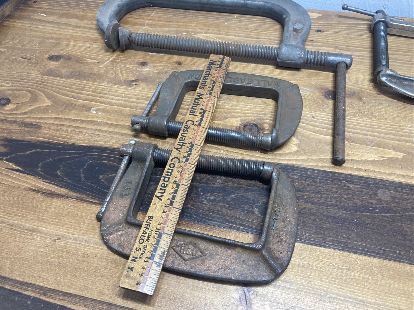 VINTAGE Tools C-CLAMP Lot Mechanics Woodworking Shop Tool Clamps LotQ ...