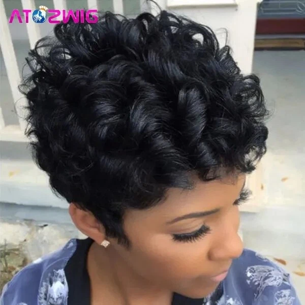 Long Wavy Pixie