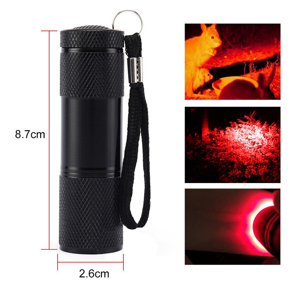 625nm 9LED Deep Red Light Flashlight Against Deteriorating Eyesight Red ...