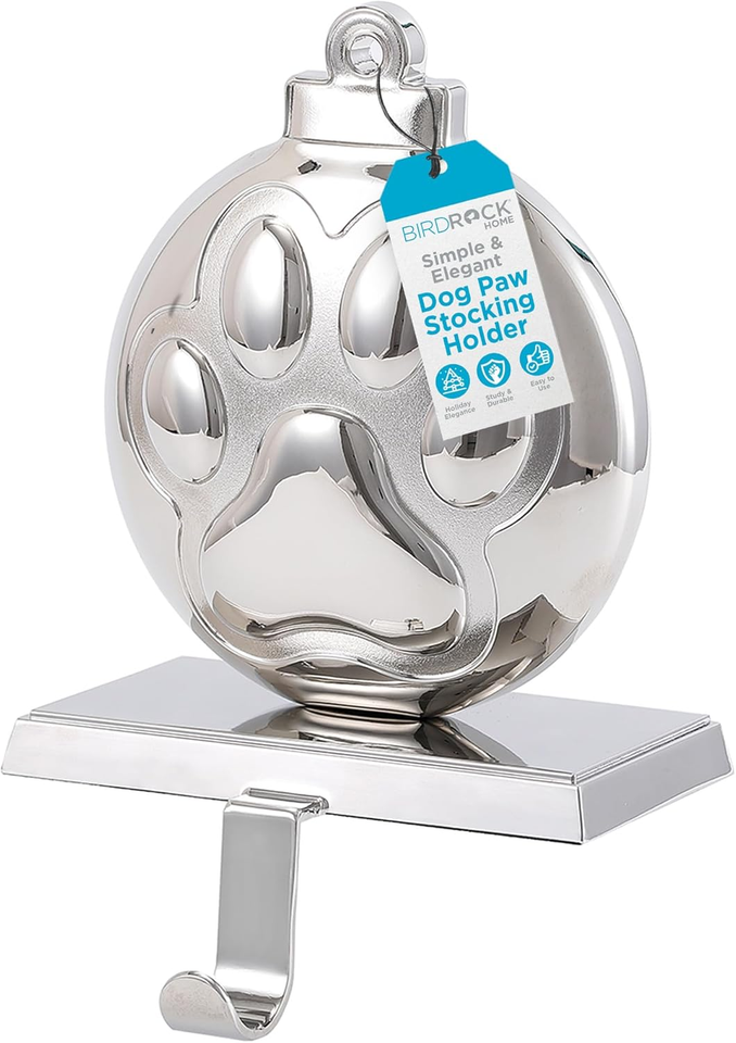 Christmas Stocking Holders for Mantle - Weighted Metal Hanger for ...