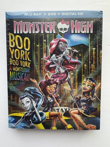 Monster High Boo York, Boo York Blu-ray + DVD + Collectible Hand Bag ...