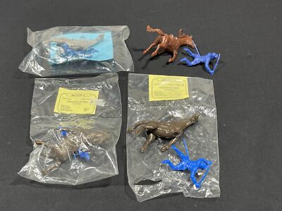 Marx reissue playset cavalry falling horse & rider toy soldier 4 Set | eBay