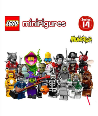 Collectible LEGO Series 14 Monster Minifigures Complete Set Of 16 Fast ...