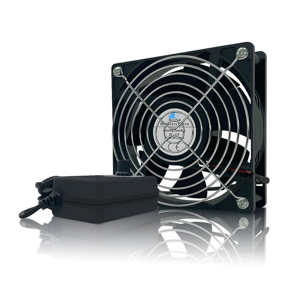 2Pack 120mm Computer Fan Variable Speed Muffin Fan 120V 110V For PC ...