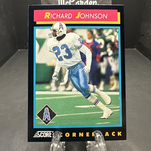 1992 Score Richard Johnson Richard J Johnson #383 Houston Oilers | eBay