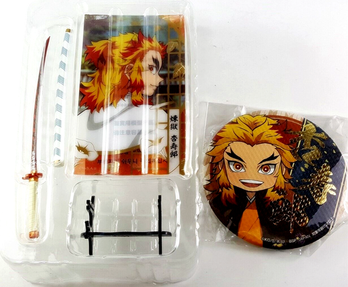Demon Slayer Kyojuro Rengoku Nichirin Sword Miniature Figure Card Can ...