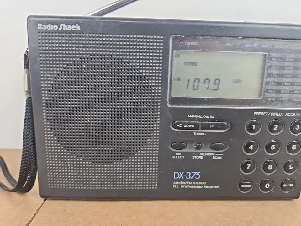 Radio Shack DX-375 AM FM SW Stereo Receiver Cat No 20-212A SWB ...