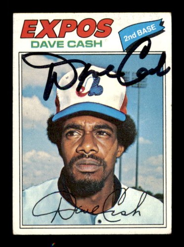 1977 Topps #649 Dave Cash AUTOGRAPHED!!! Expos 235111 | eBay