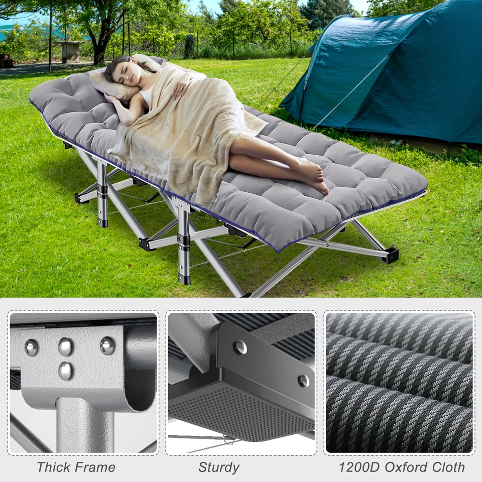 NAIZEA Adults Oversized / Standard Size Folding Sleeping Cot Bed ...