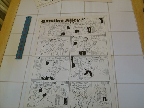 GASOLINE ALLEY SUNDAY 1-21-73 BILL PERRY original art | eBay
