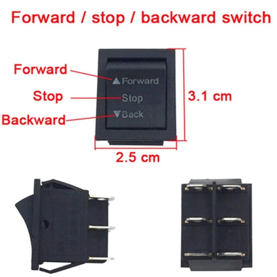 Replacement 2Piece Forward Reverse Switch for Electric Ride On Vehicle ...